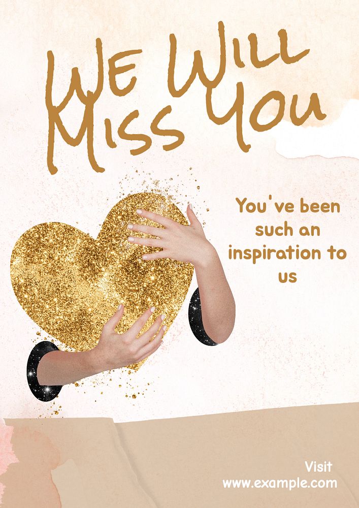 Farewell poster template | Premium Editable Template - rawpixel