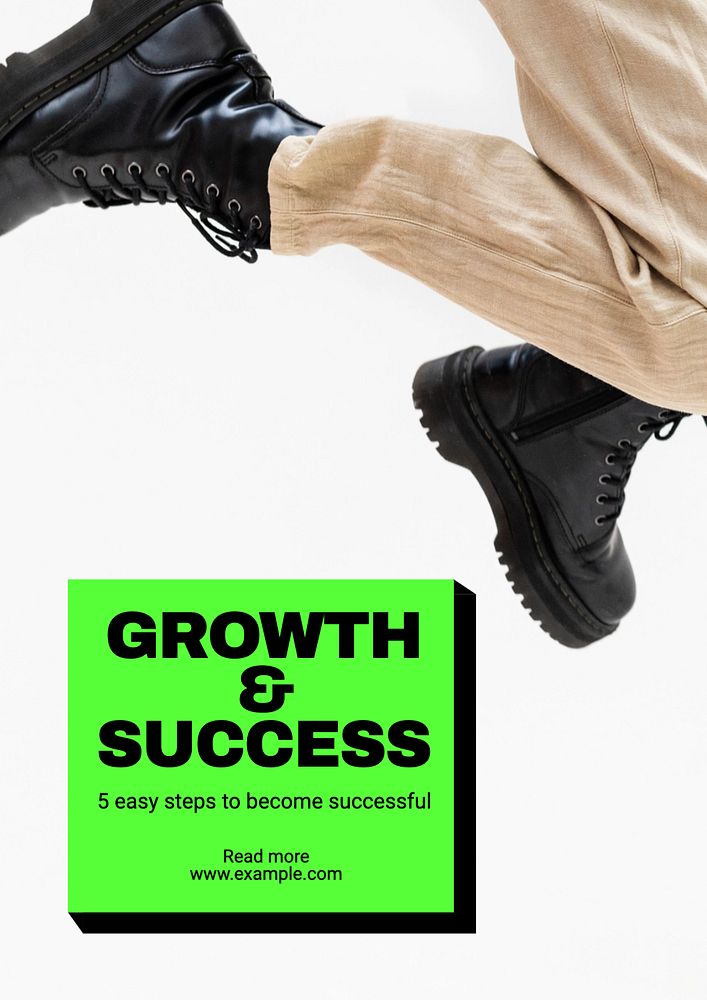 Success poster template | Premium Editable Template - rawpixel