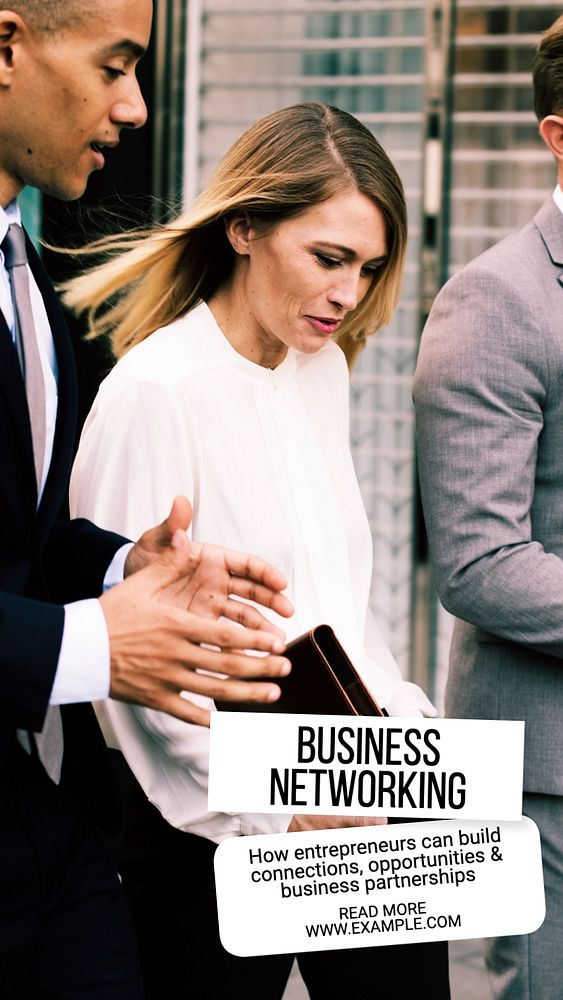 Business networking Facebook story template | Premium Editable Template ...