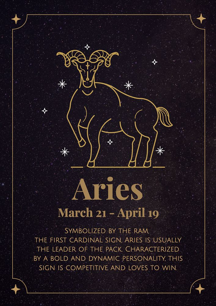 Aries poster template | Premium Editable Template - rawpixel