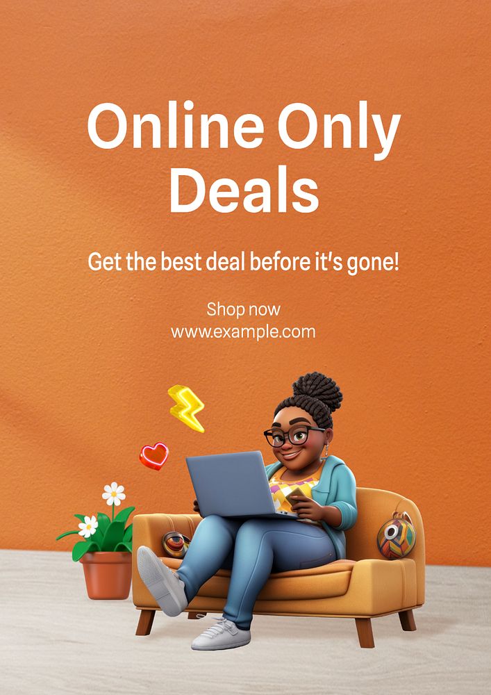 Online sale poster template | Premium Editable Template - rawpixel