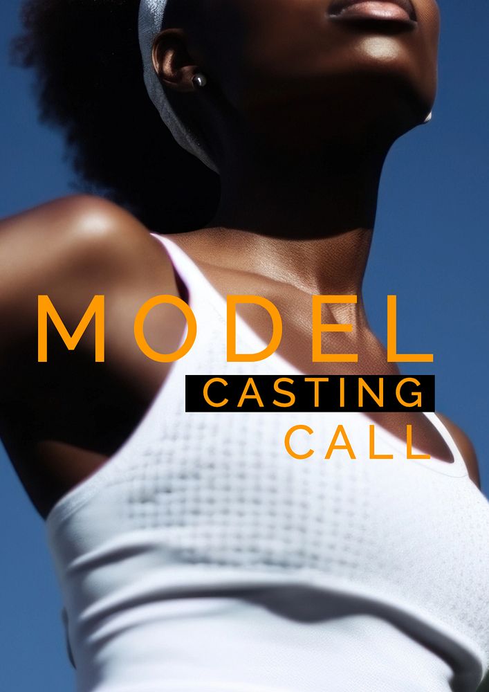 Model casting call poster template | Premium Editable Template - rawpixel