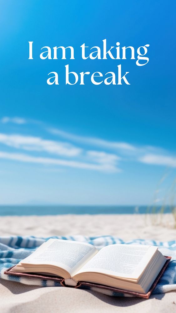 I am taking break Facebook | Premium Editable Template - rawpixel