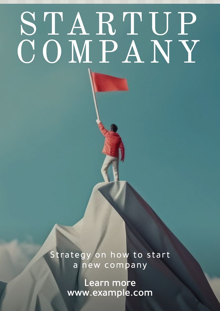Startup company poster template | Premium Editable Template - rawpixel