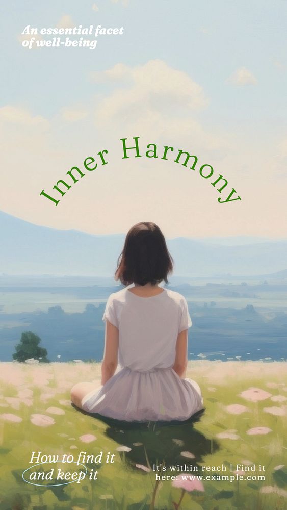 Inner harmony Facebook story template | Premium Editable Template - rawpixel