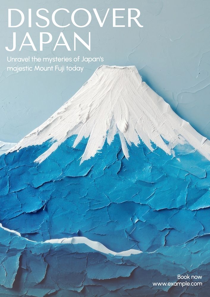 Discover Japan poster template | Premium Editable Template - rawpixel
