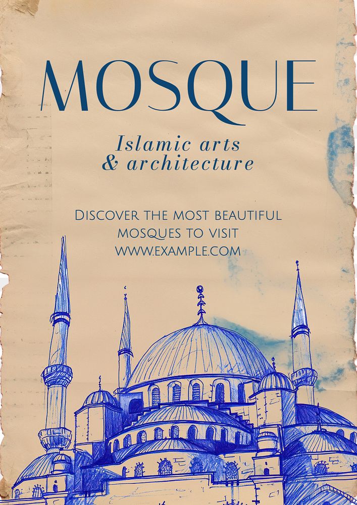Mosque poster template | Premium Editable Template - rawpixel