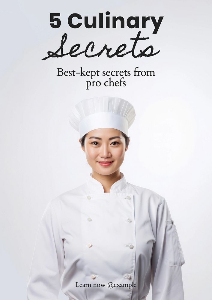 Culinary secrets poster template | Premium Editable Template - rawpixel
