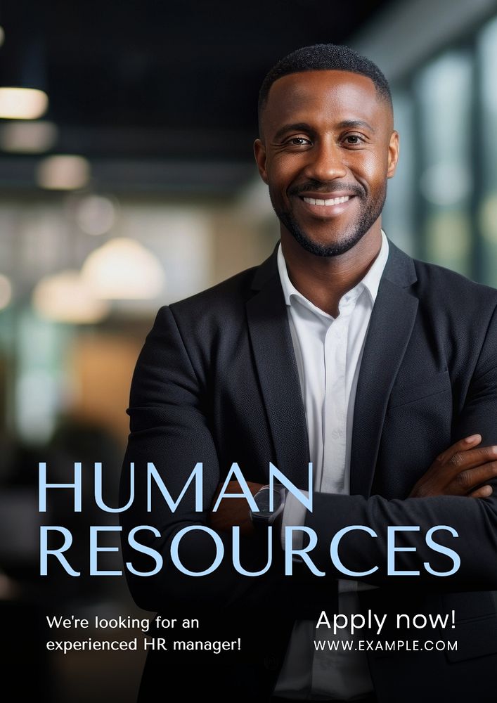 Human resources poster template | Premium Editable Template - rawpixel
