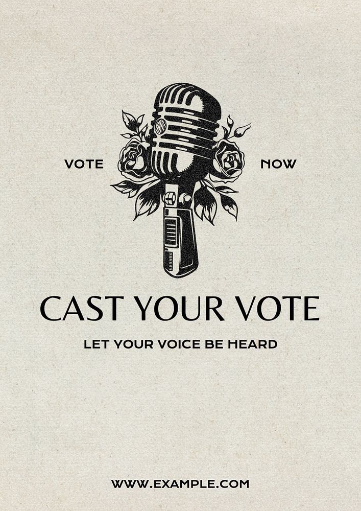 Vote poster template | Premium Editable Template - rawpixel
