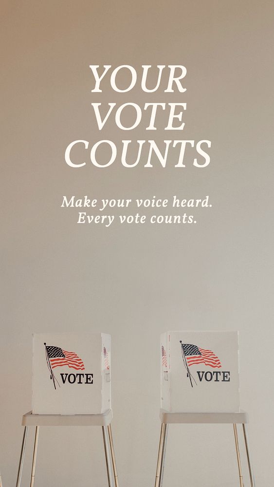 Voting Facebook story template | Premium Editable Template - rawpixel