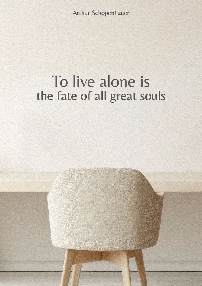 Loneliness quote poster template | Premium Editable Template - rawpixel