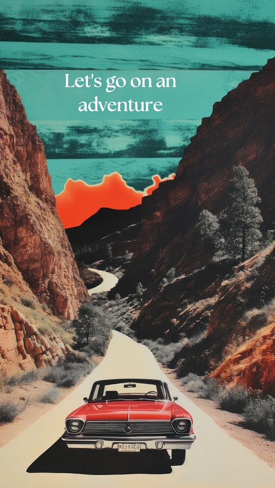 Let's go an adventure quote | Premium Editable Template - rawpixel
