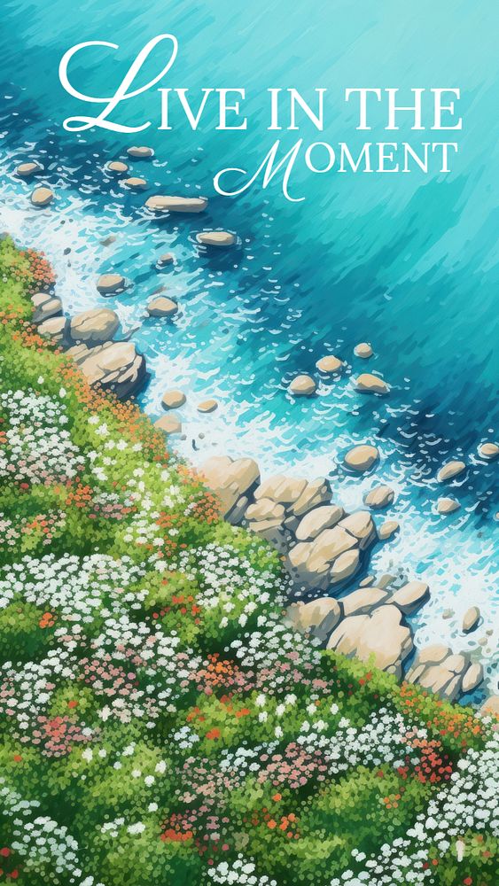 Live moment quote Instagram story | Premium Editable Template - rawpixel