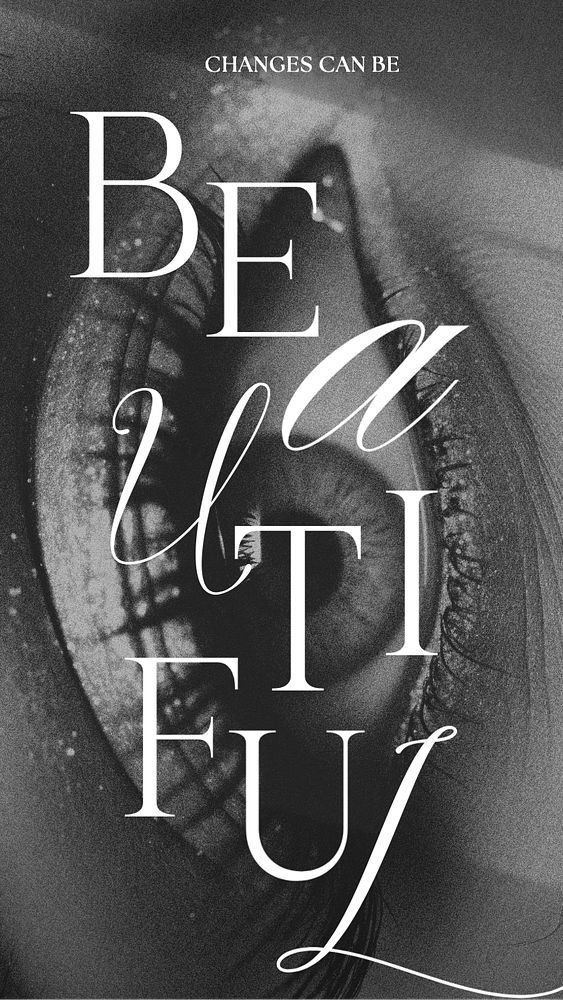 Changes can be beautiful quote | Premium Editable Template - rawpixel