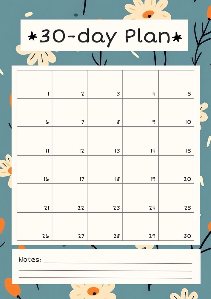 Monthly plan planner template | Premium Editable Template - rawpixel