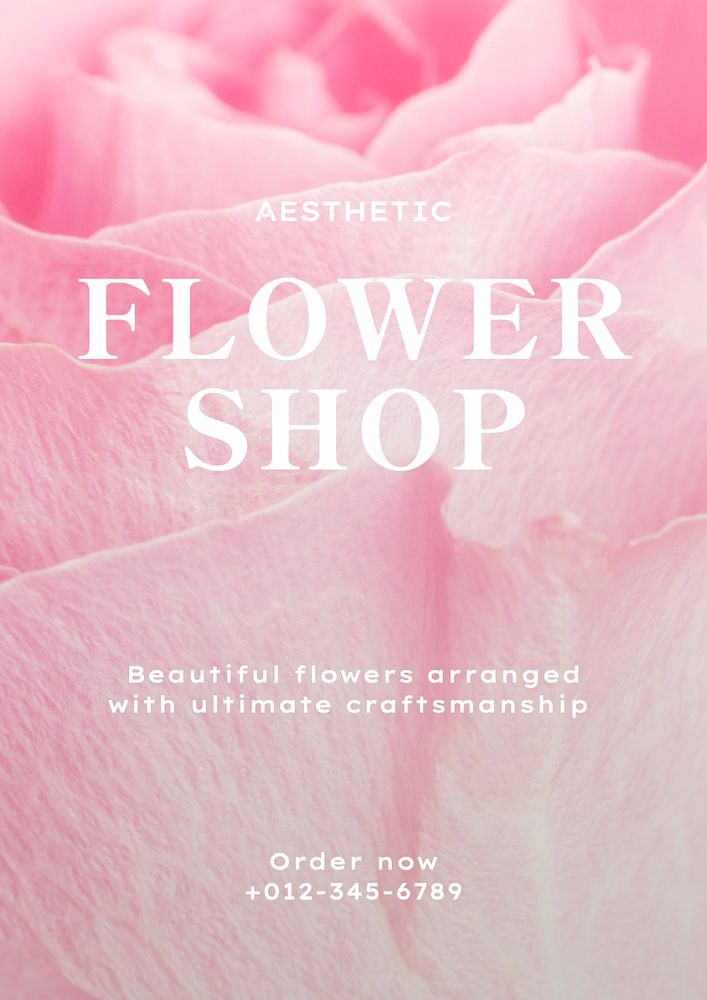 Flower shop poster template | Premium Editable Template - rawpixel