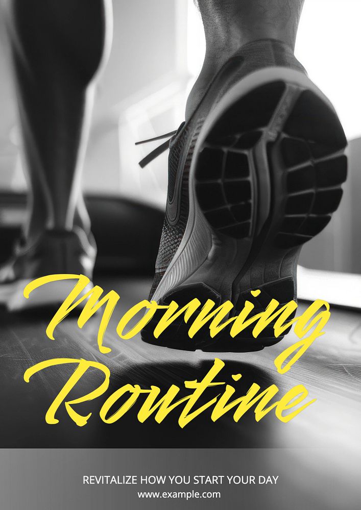 Morning routine poster template | Premium Editable Template - rawpixel