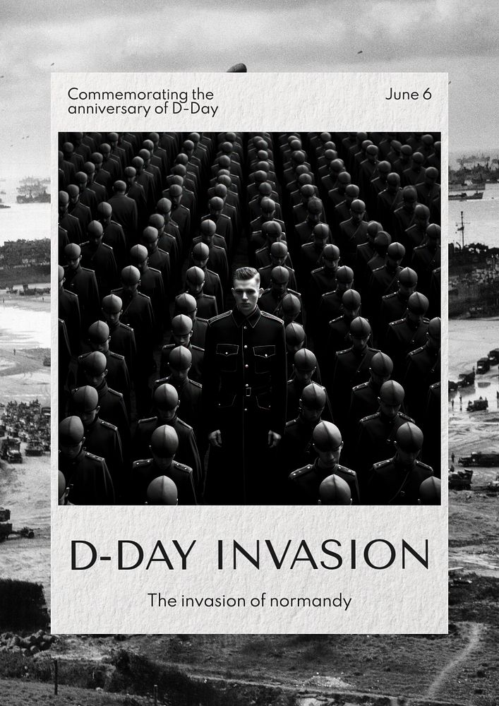D-Day invasion poster template | Premium Editable Template - rawpixel