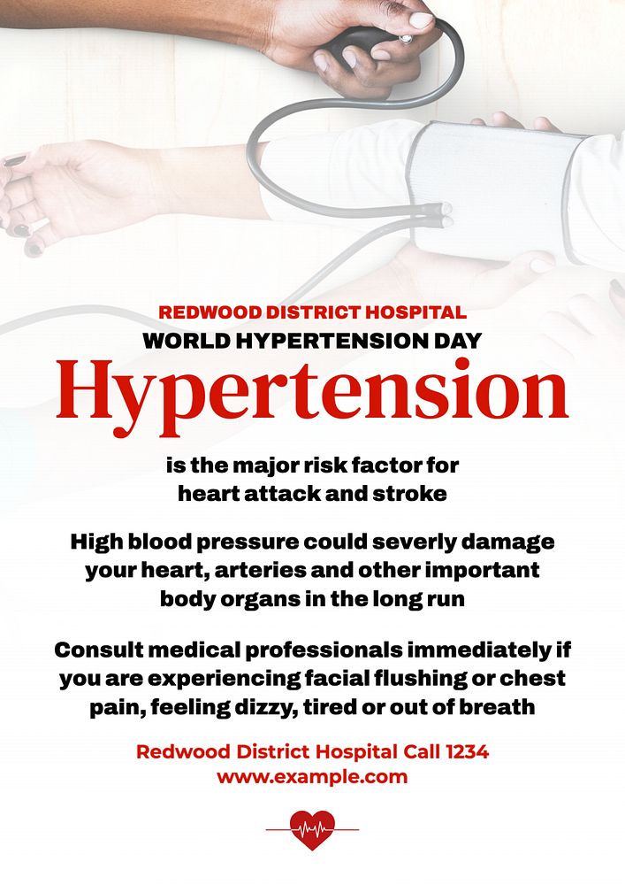 Hypertension poster template | Premium Editable Template - rawpixel