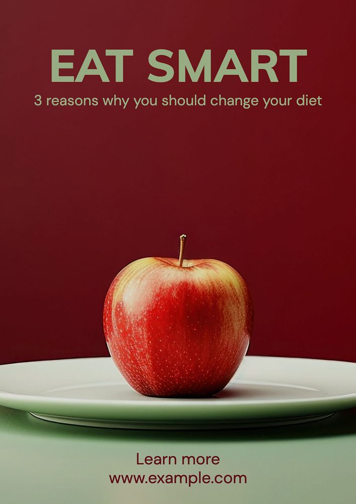 Change your diet poster template | Premium Editable Template - rawpixel