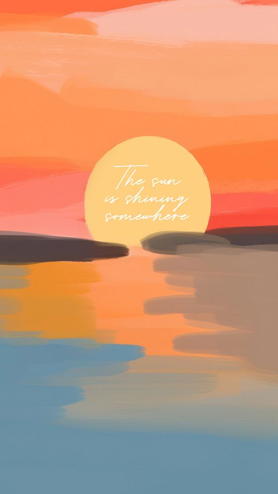 Positive quote mobile phone wallpaper | Premium Editable Template ...