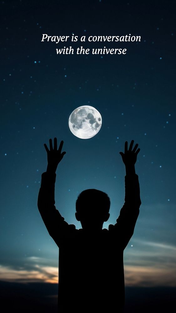 Prayer quote mobile phone wallpaper | Premium Editable Template - rawpixel