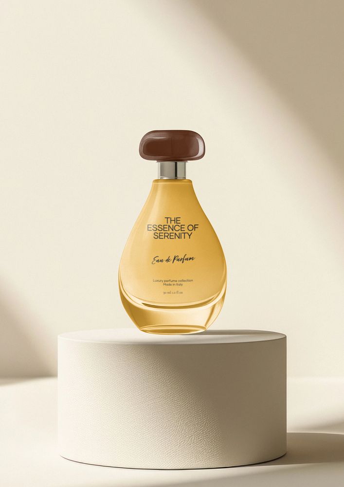 Perfume bottle mockup, editable design | Premium Mockup Generator ...