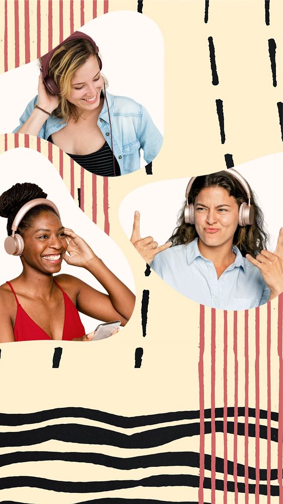 Organic shape photo collage, editable | Premium Photo Collage Maker ...