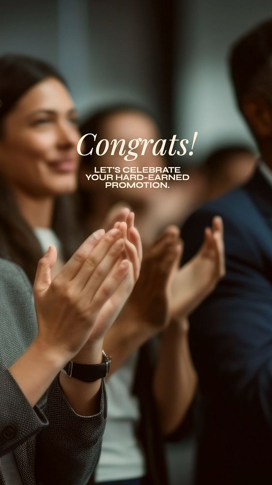 Congrats mobile wallpaper template | Premium Editable Template - rawpixel