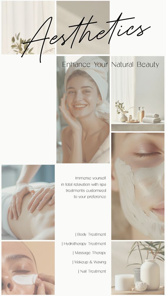 Aesthetic beauty photo collage, editable | Premium Photo Collage Maker ...