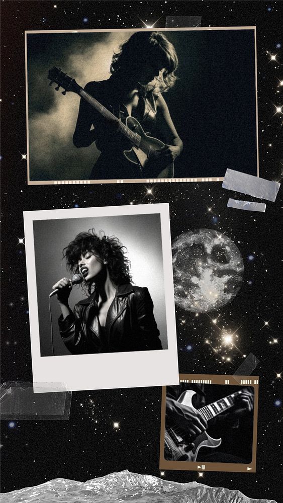 Black music photo collage, editable | Premium Photo Collage Maker ...