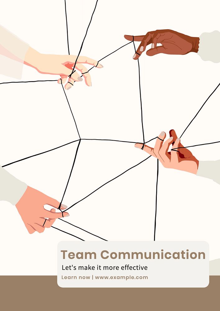 Team communication poster template | Premium Editable Template - rawpixel