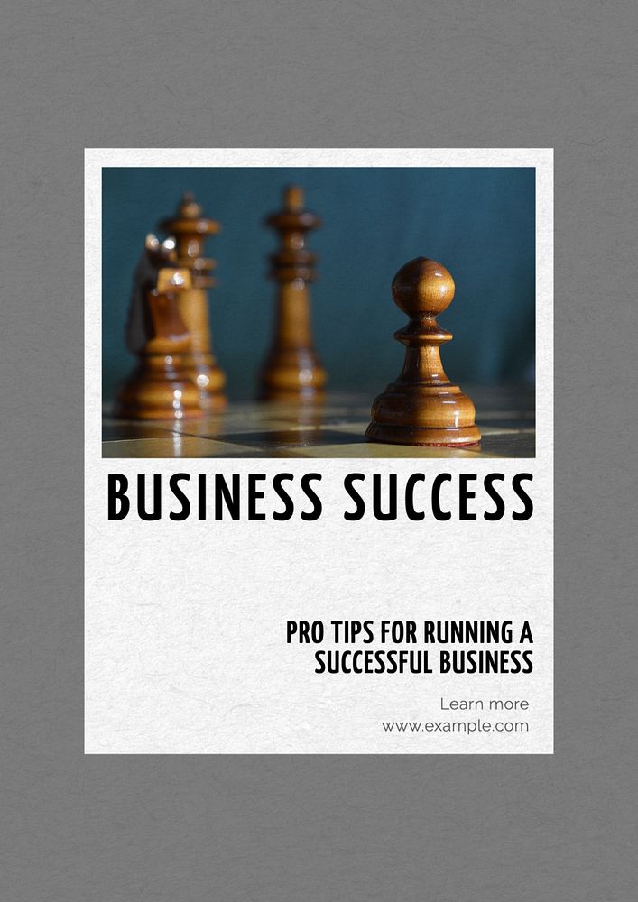 Business success poster template | Premium Editable Template - rawpixel