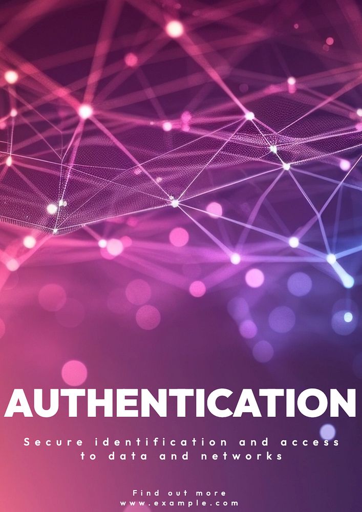 Authentication poster template | Premium Editable Template - rawpixel
