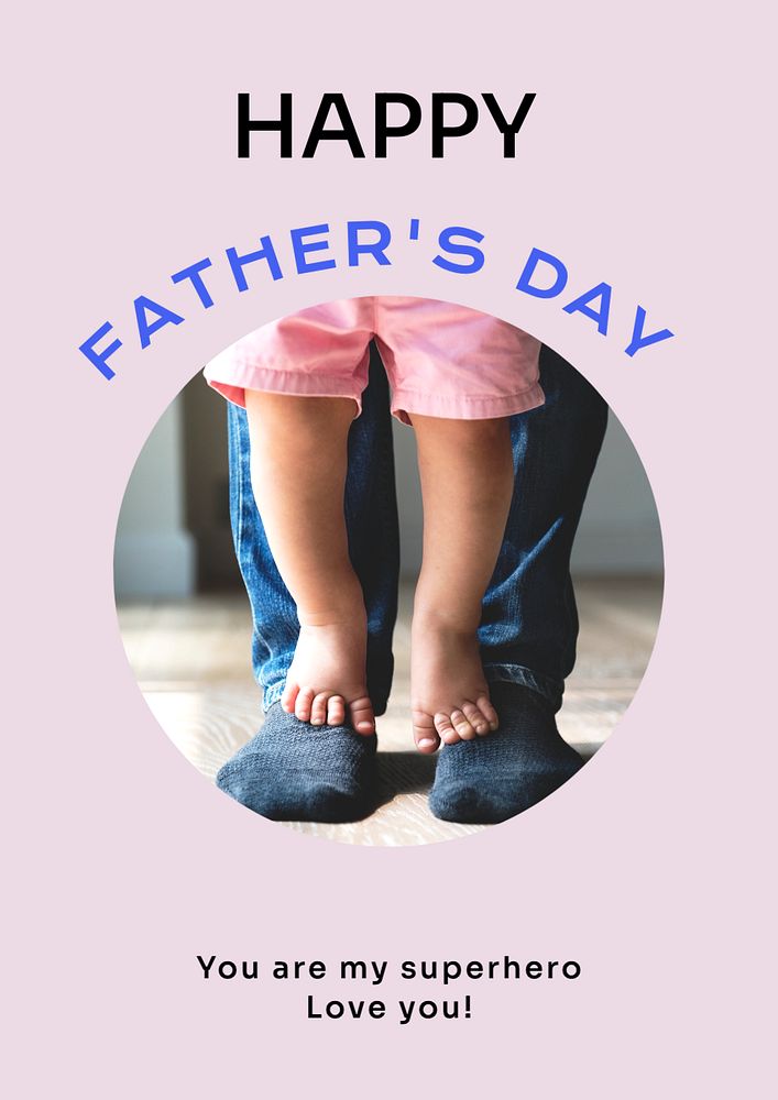 Father's day poster template | Premium Editable Template - rawpixel