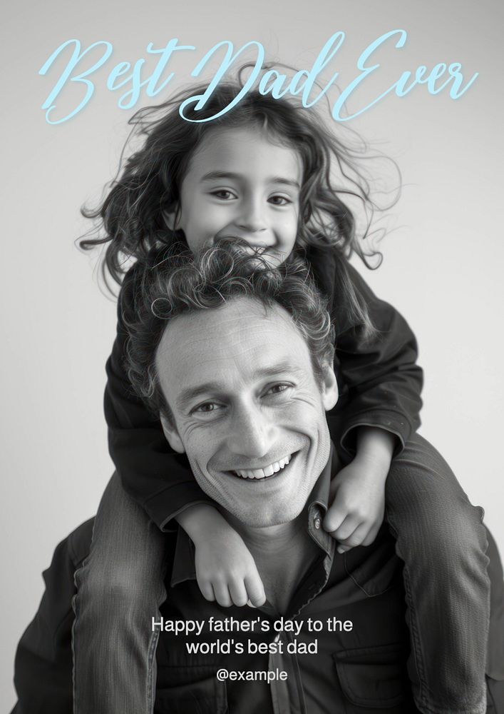 Best dad ever poster template | Premium Editable Template - rawpixel