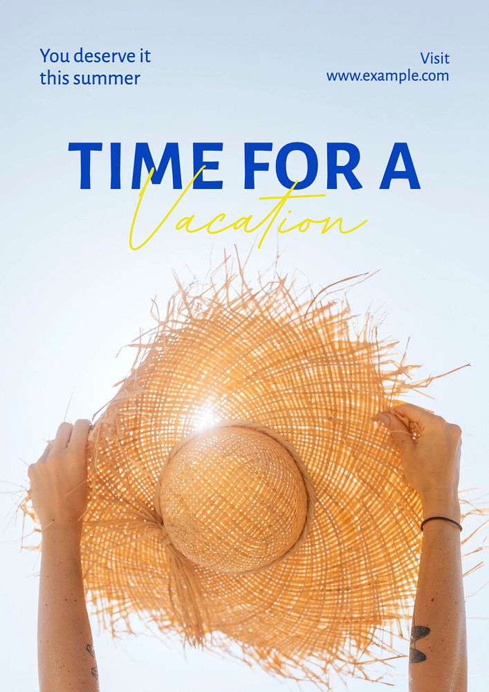 Summer vacation poster template | Premium Editable Template - rawpixel