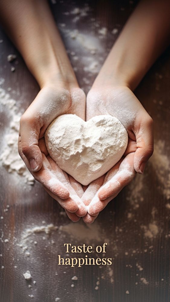 Taste happiness mobile wallpaper template | Premium Editable Template ...