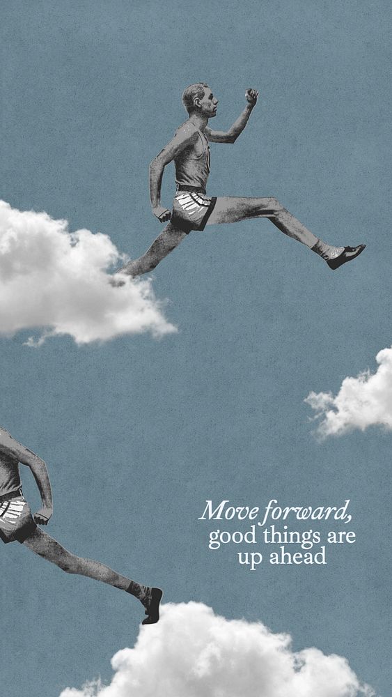 Move forward mobile wallpaper template | Premium Editable Template ...