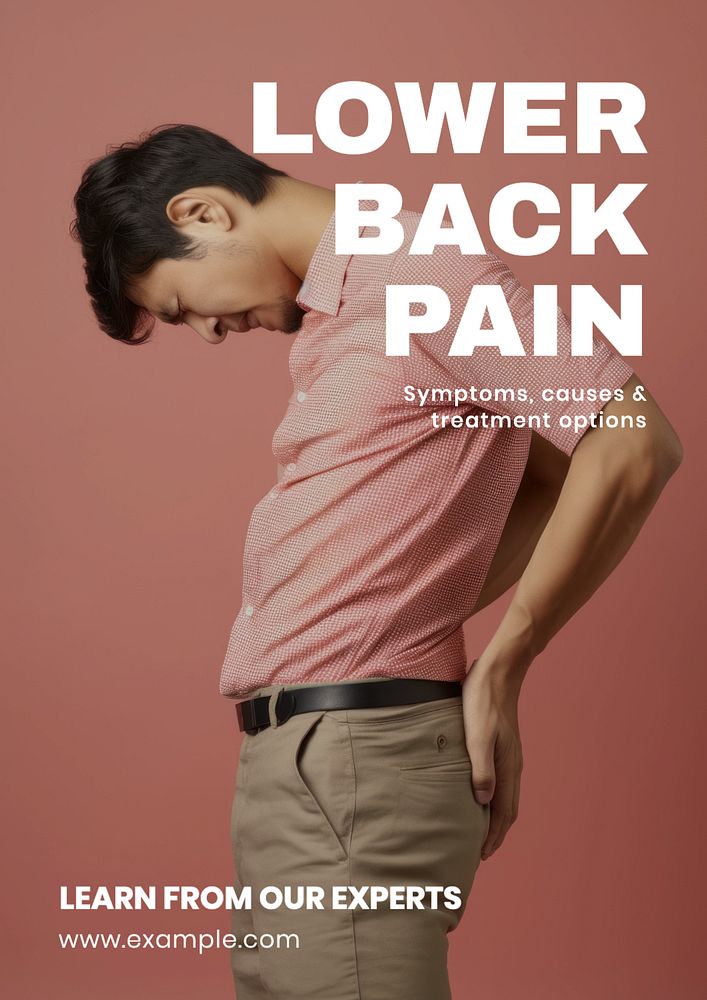 Lower back pain poster template | Premium Editable Template - rawpixel