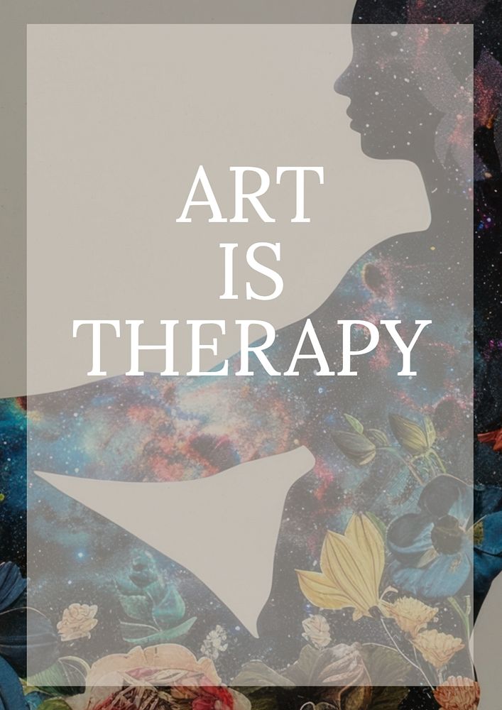 Art is therapy poster template | Premium Editable Template - rawpixel