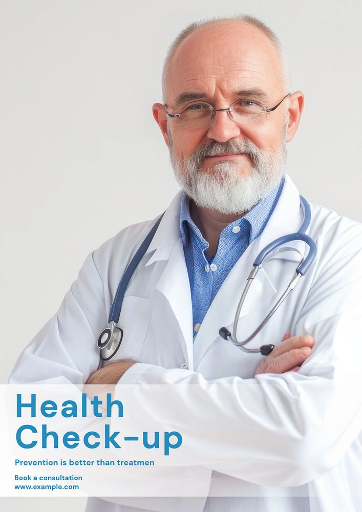 Health check-up poster template | Premium Editable Template - rawpixel