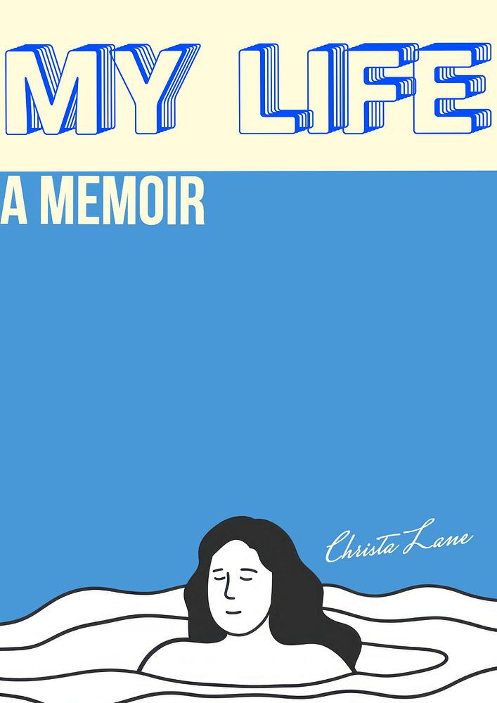 Memoir book cover template | Premium Editable Template - rawpixel