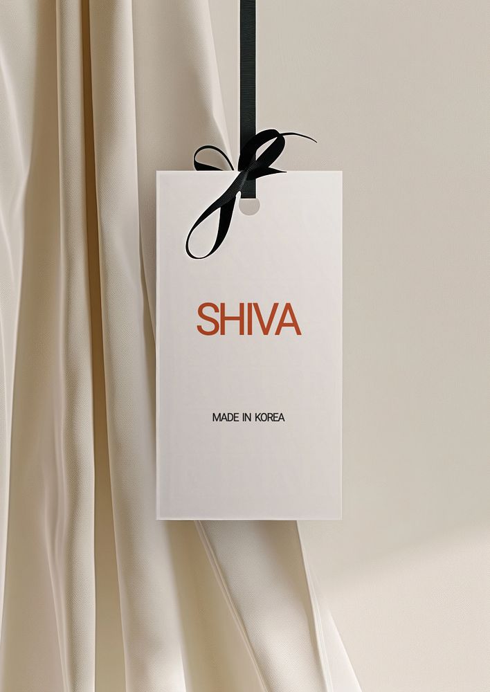 Elegant tag design mockup | Premium Mockup Generator - rawpixel