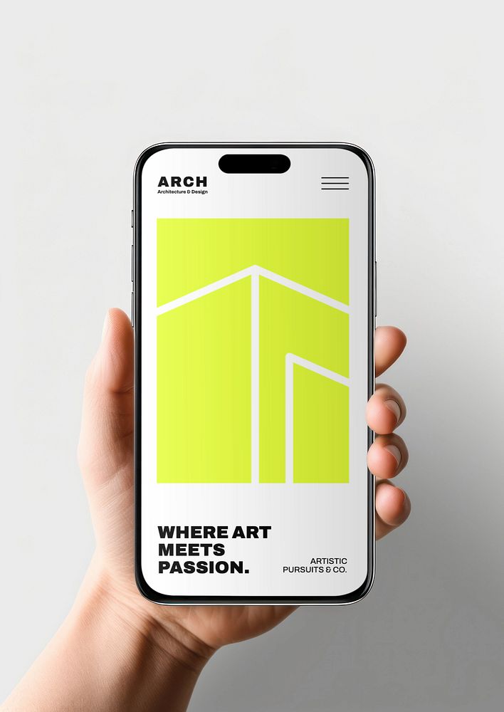 Editable smartphone screen mockup | Free Mockup Generator - rawpixel