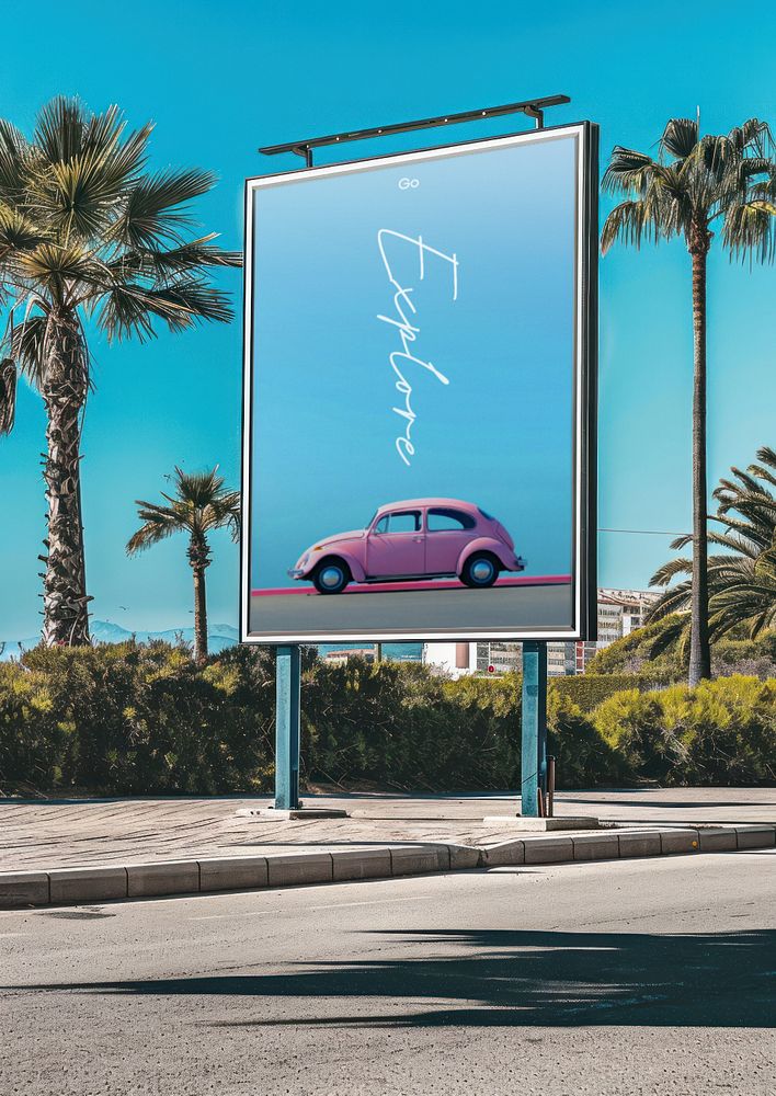 Editable outdoor billboard mockup | Premium Mockup Generator - rawpixel