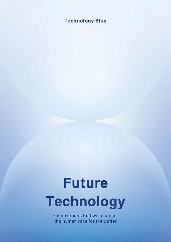 Future technology poster template, editable | Free Editable Template ...