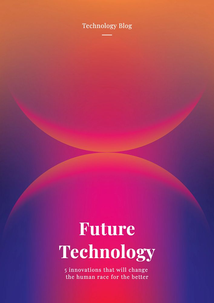 Future technology poster template, editable | Free Editable Template ...