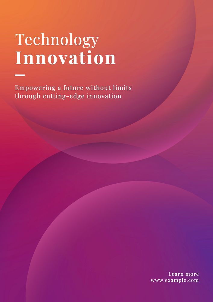 Technology innovation poster template, editable | Free Editable ...